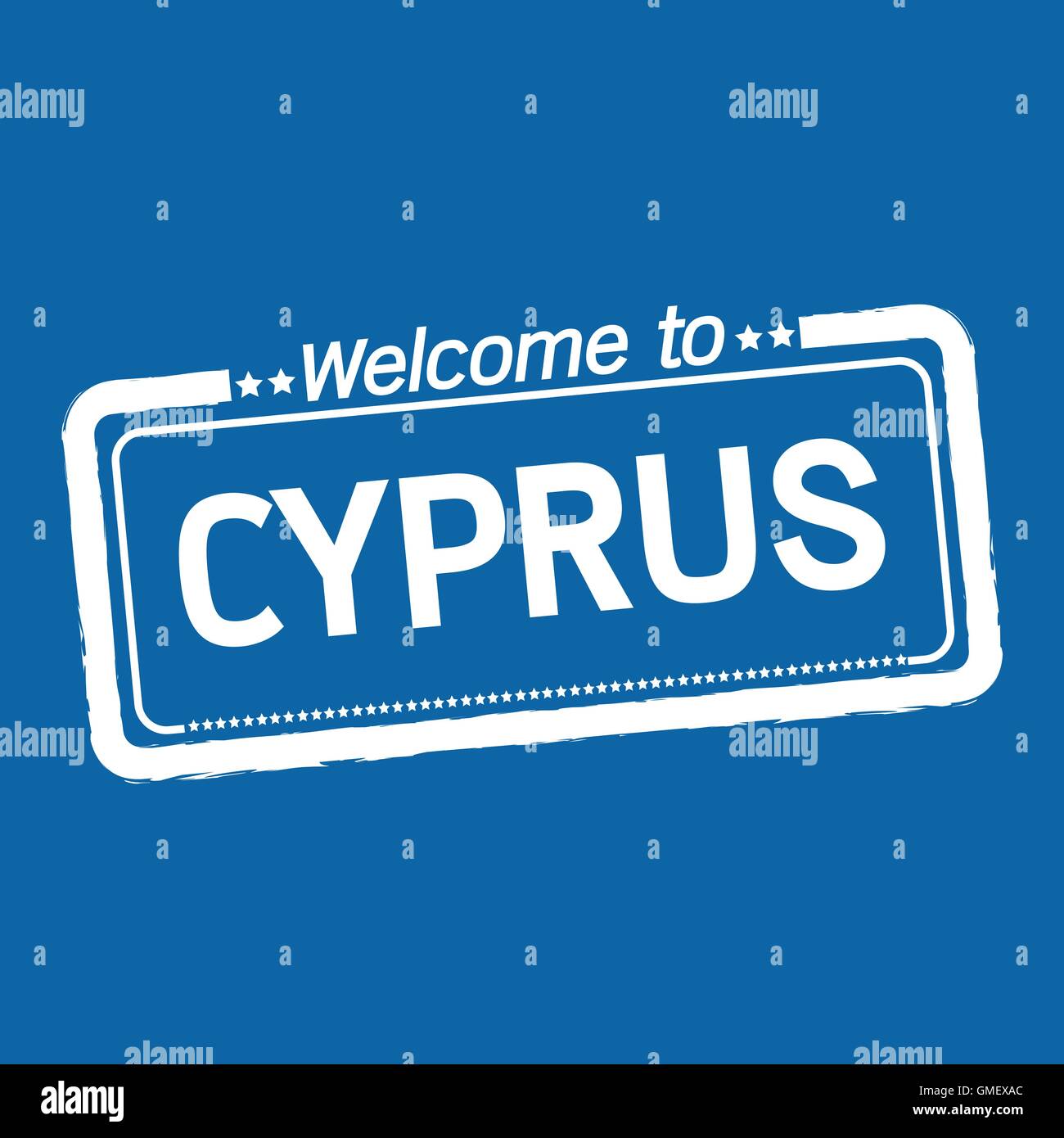 Welcome to CYPRUS illustration design Stock Vector Image & Art - Alamy