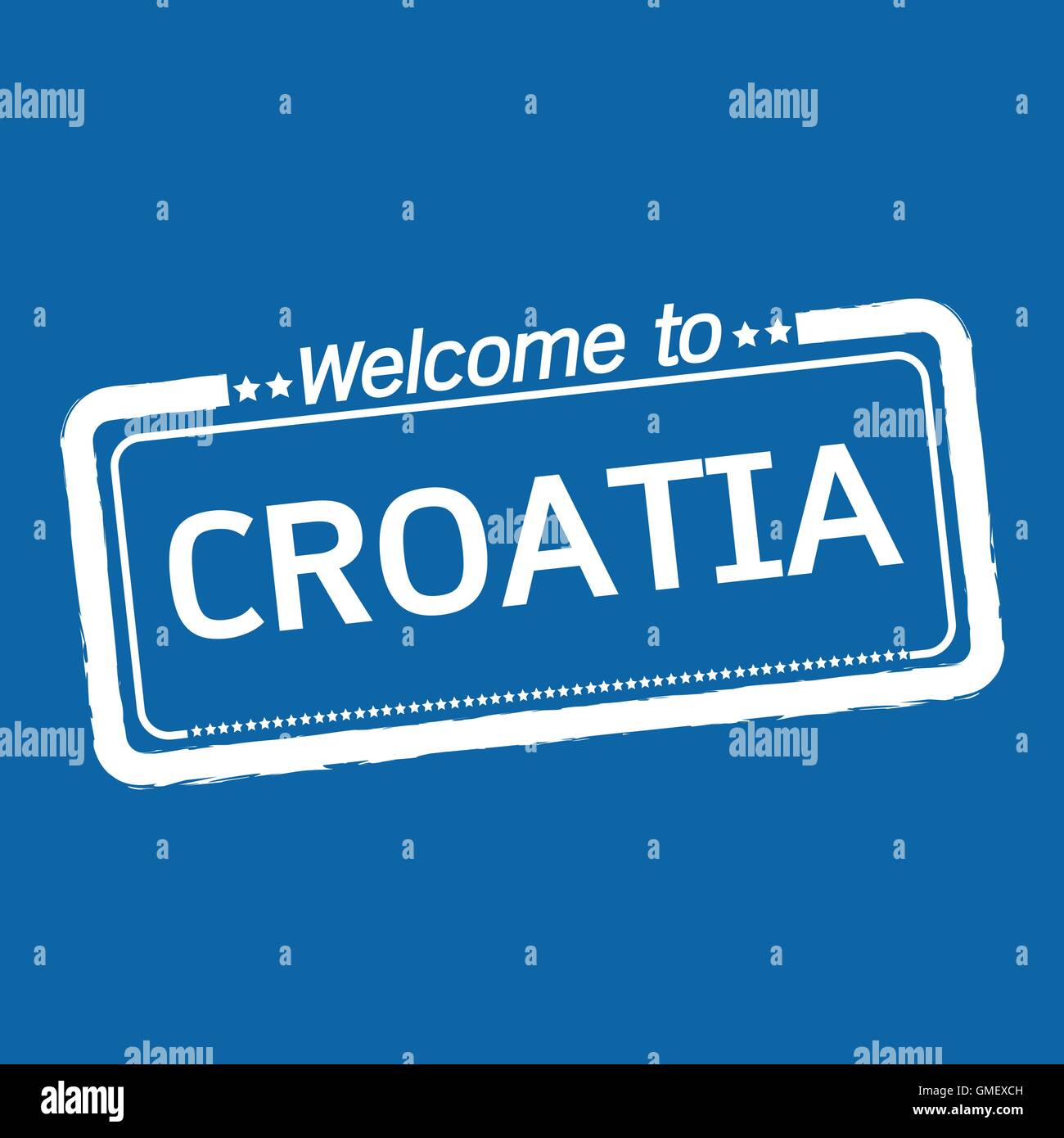Welcome to CROATIA illustration design Stock Vector Image & Art - Alamy