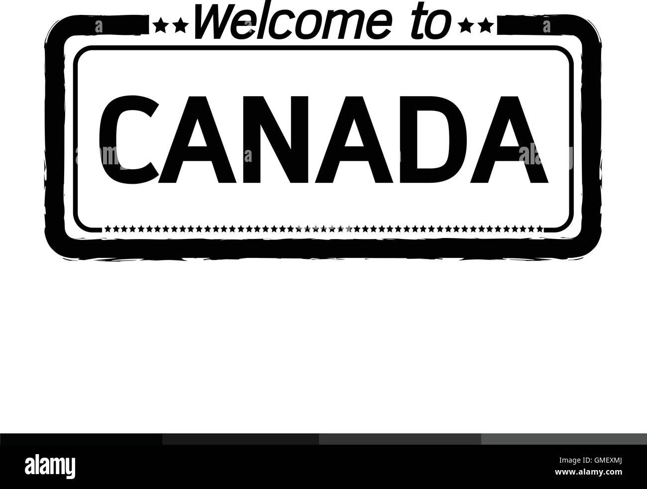 Welcome to canada Stock Vector Images - Alamy