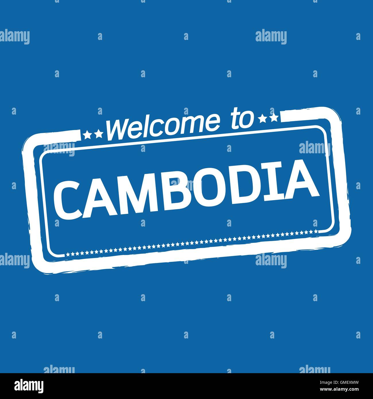 Welcome to cambodia stamp hi-res stock photography and images - Alamy