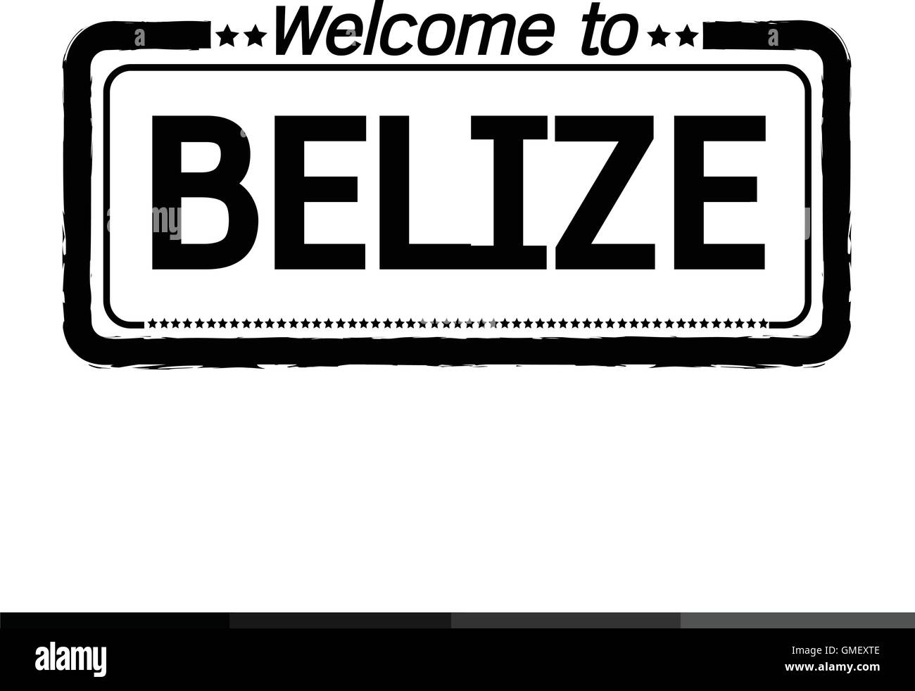 Welcome to BELIZE illustration design Stock Vector Image & Art - Alamy