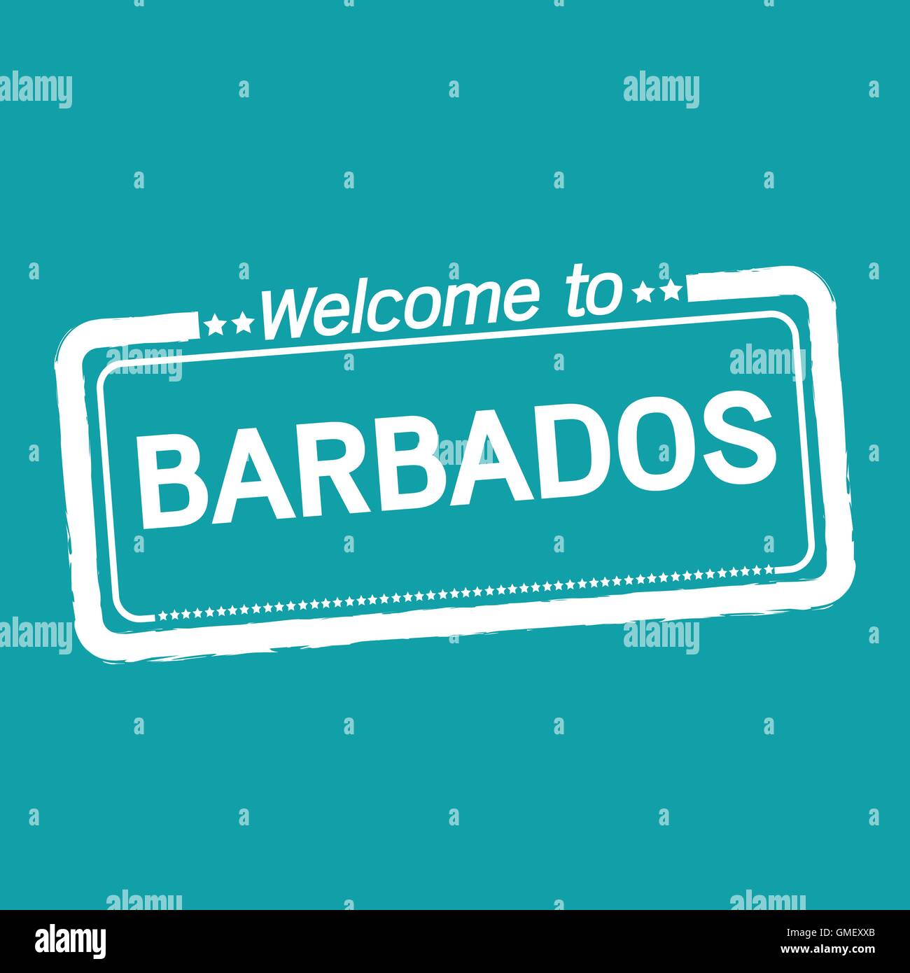 Welcome to BARBADOS illustration design Stock Vector Image & Art - Alamy