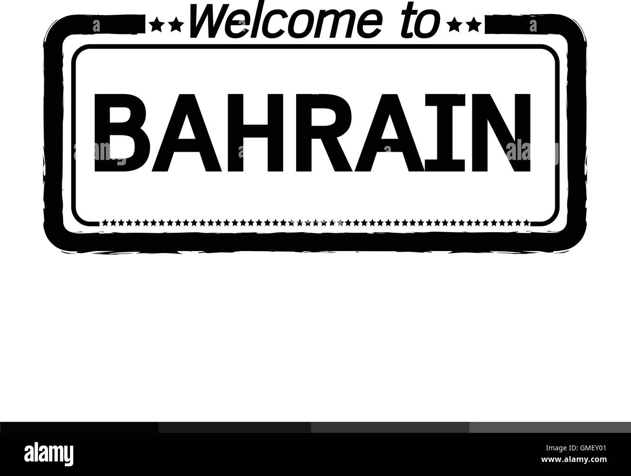 Welcome to BAHRAIN illustration design Stock Vector Image & Art - Alamy