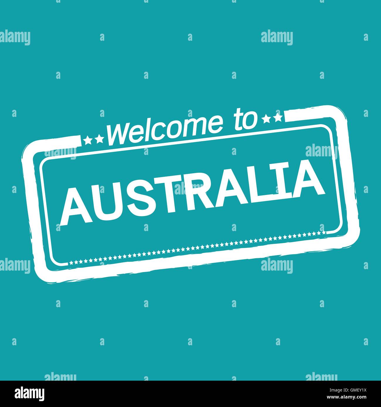 Welcome to AUSTRALIA illustration design Stock Vector Image & Art - Alamy