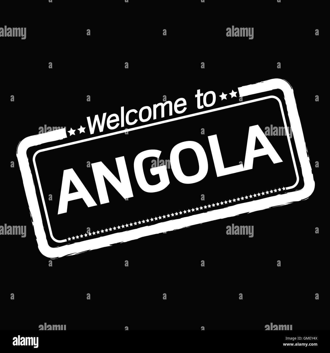 Welcome to ANGOLA illustration design Stock Vector Image & Art - Alamy