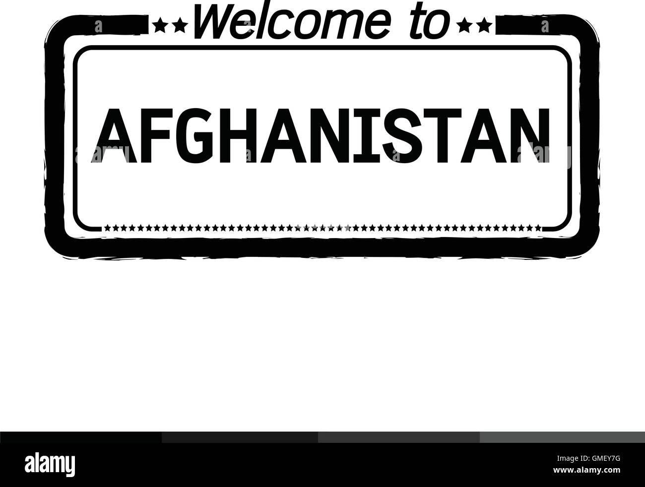 Welcome to AFGHANISTAN illustration design Stock Vector Image & Art - Alamy