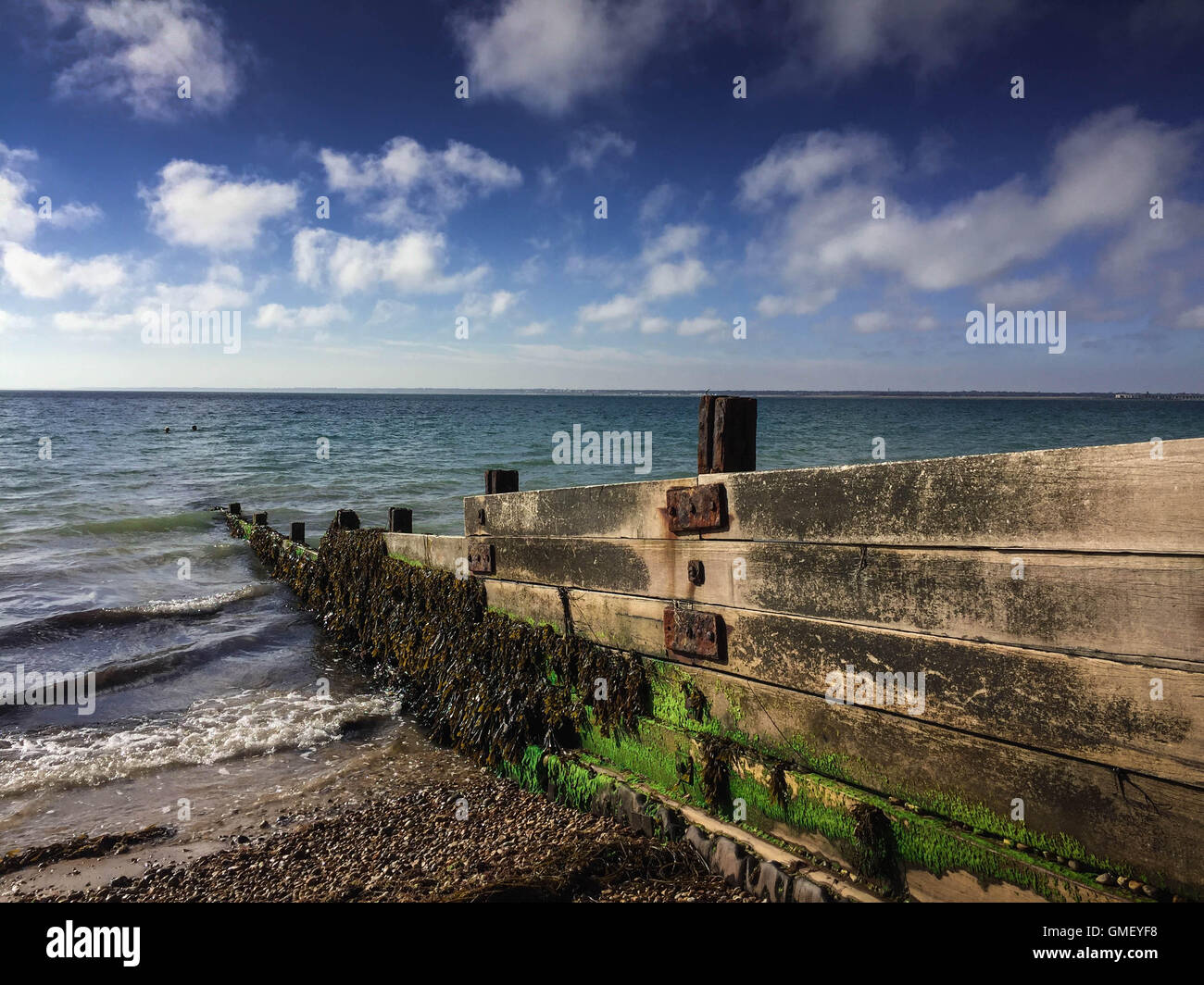 Evening Sun On Beach Groyne High Resolution Stock Photography and ...