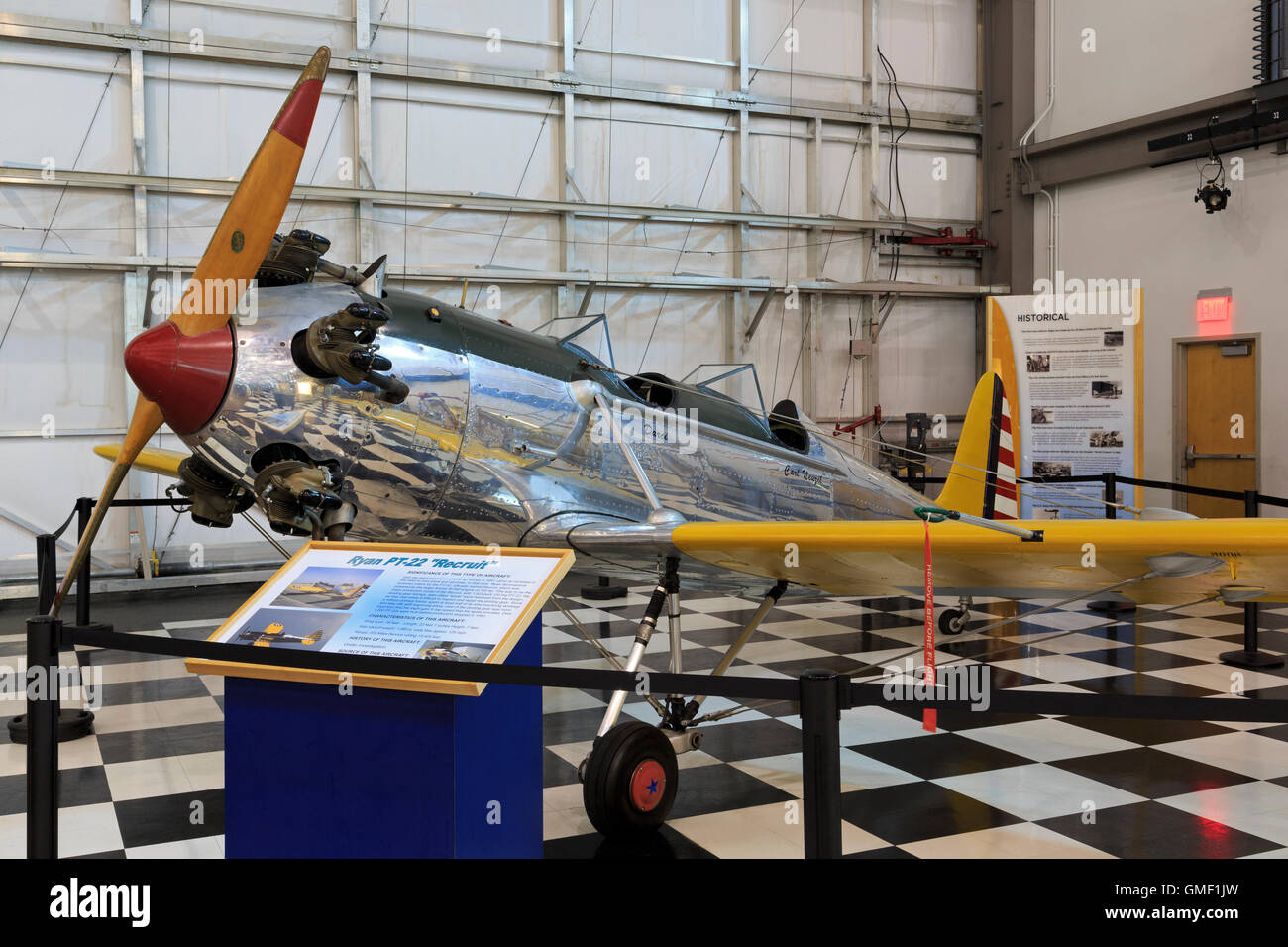 Ryan PT-22, Frontiers of Flight Museum, Dallas, Texas, USA Stock Photo ...