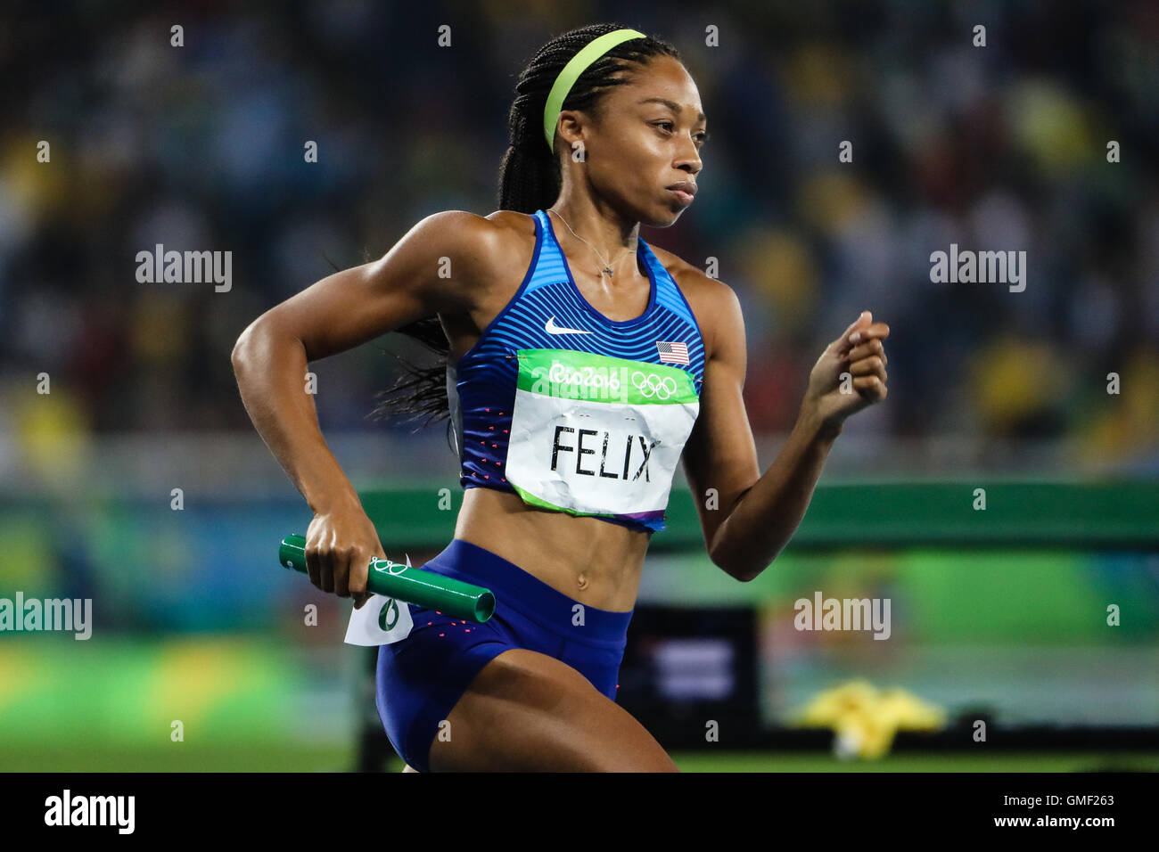 Allyson felix rio hi-res stock photography and images - Alamy