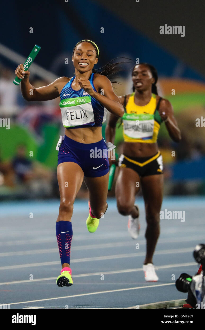 Allyson felix rio hi-res stock photography and images - Alamy