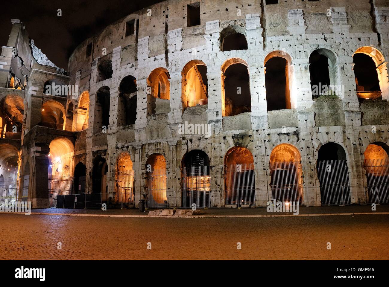 Rome, Italy. Coliseum by night Stock Photo - Alamy