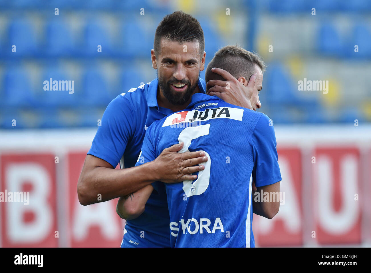 Liberec, Czech Republic. 25th Aug, 2016. From left: Milan Baros and Jan ...