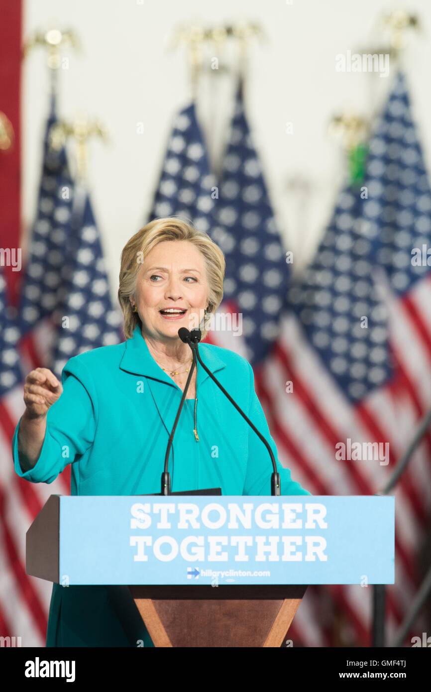 Reno, Nevada, USA. 25th Aug, 2016. Democratic presidential nominee ...