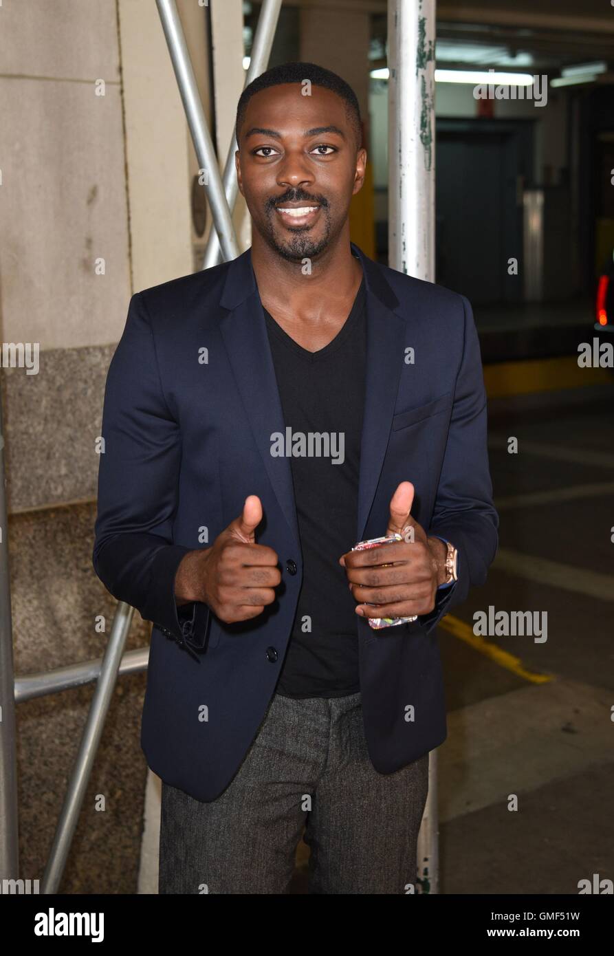 New York, NY, USA. 25th Aug, 2016. David Ajala out and about for ...