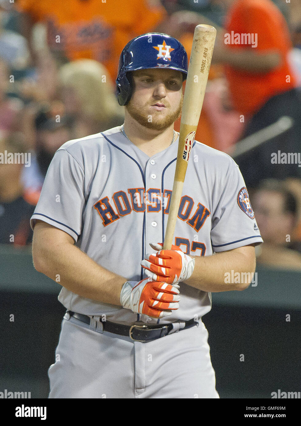 Baltimore, Maryland, USA. 19th Aug, 2016. Houston Astros first baseman ...