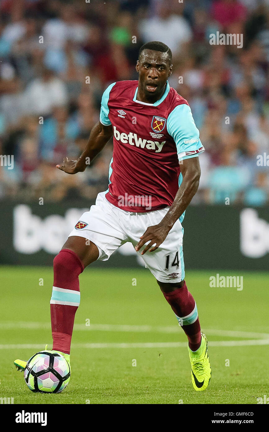 London, UK. 25th Aug, 2016. Pedro Mba Obiang (West Ham) Football/Soccer ...