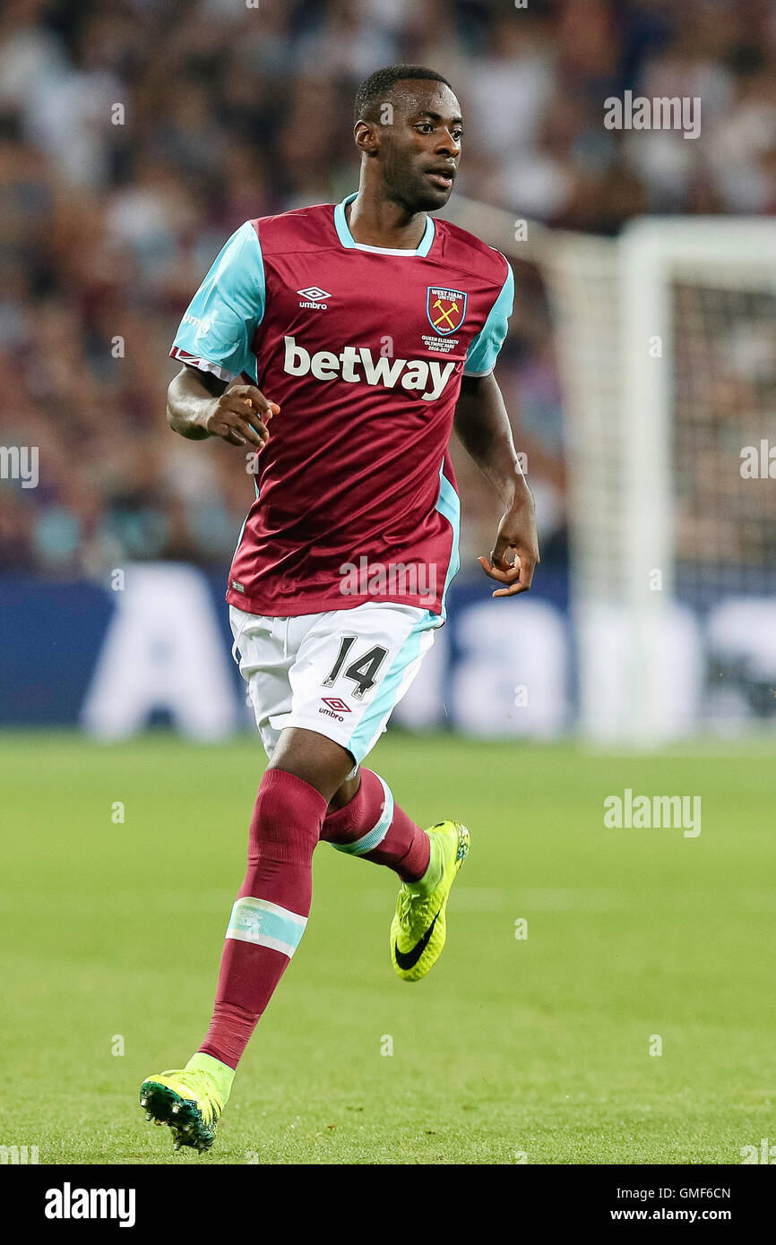 London, UK. 25th Aug, 2016. Pedro Mba Obiang (West Ham) Football/Soccer ...