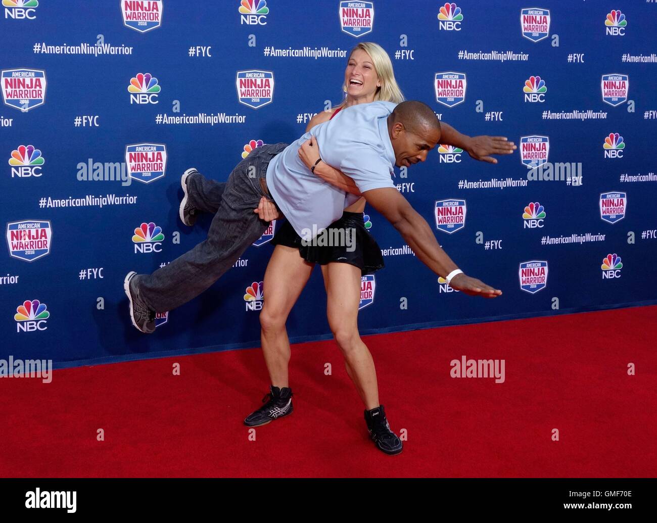 Los Angeles, CA, USA. 24th Aug, 2016. Jessie Graff, Karsten Williams at ...