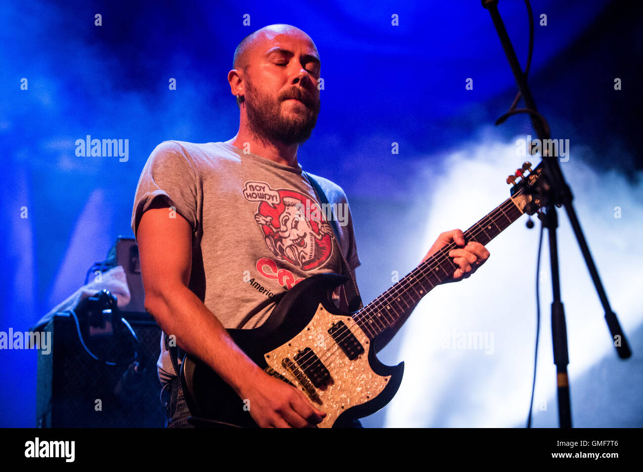 Milan Italy. 25th August 2016. The Italian rock band GIUDA performs ...