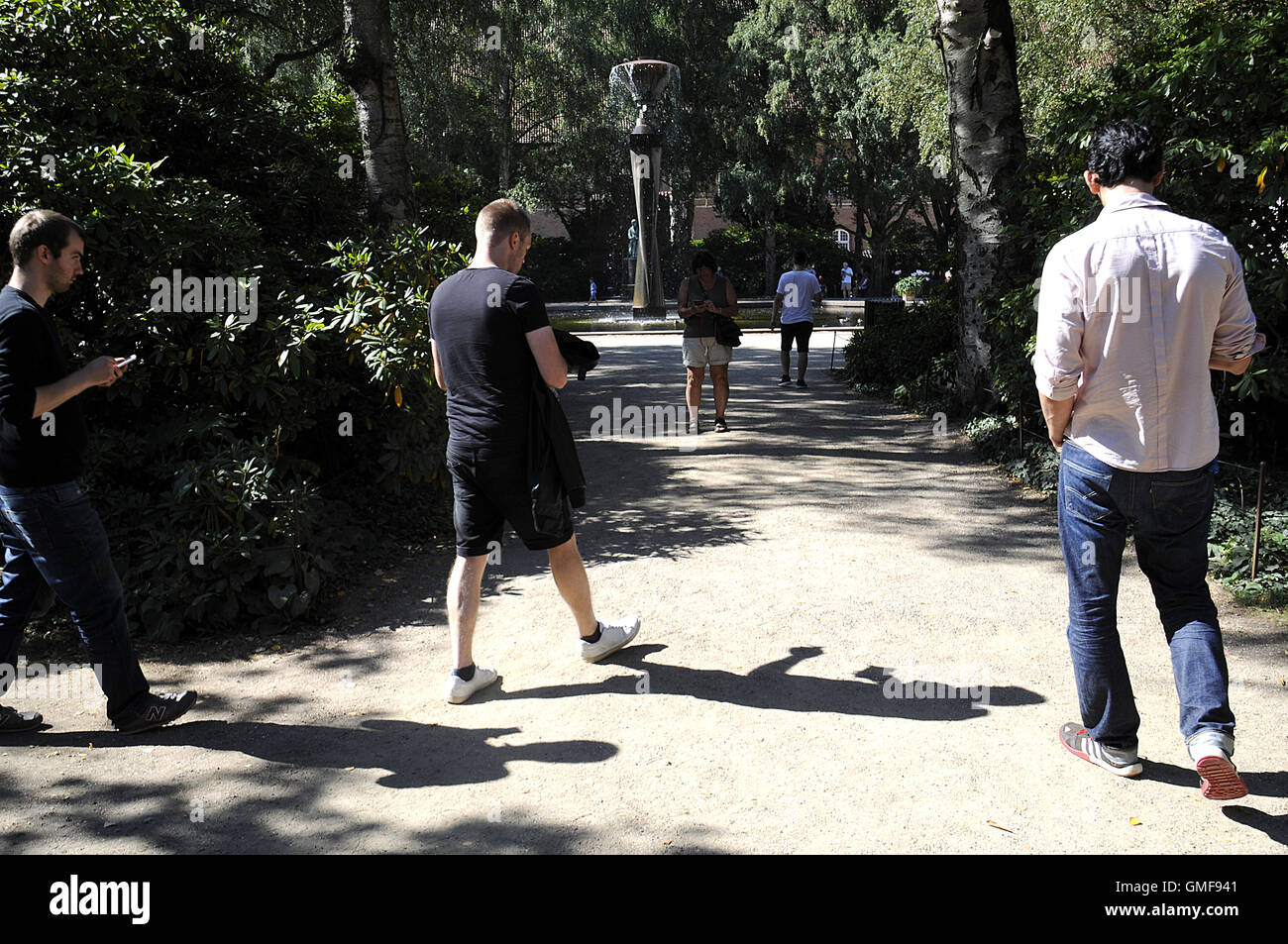 Copenhagen, Denmark. 26th Aug, 2016. People playing Pokemon go games in ...