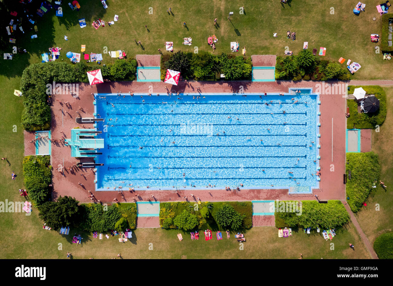 Rheinberg, Germany. 26th Aug, 2016. A picture taken with a drone shows ...