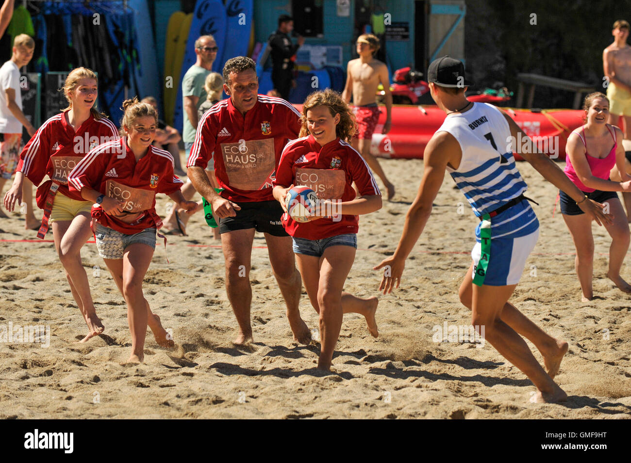 Beach tag rugby tournament hi-res stock photography and images - Alamy