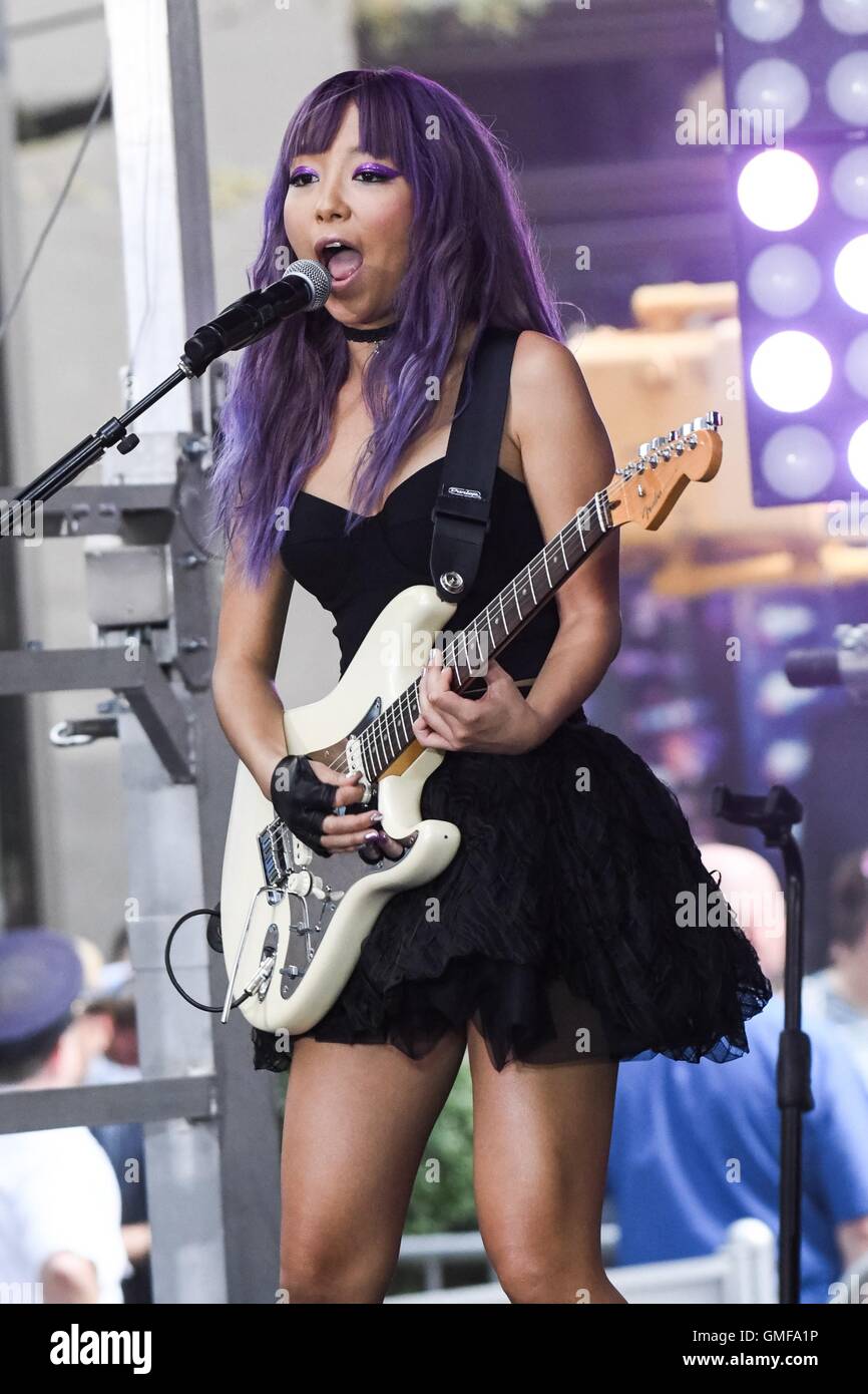 JinJoo Lee on stage for NBC Today Show Concert with DNCE, Rockefeller Plaza, New York, NY August ...
