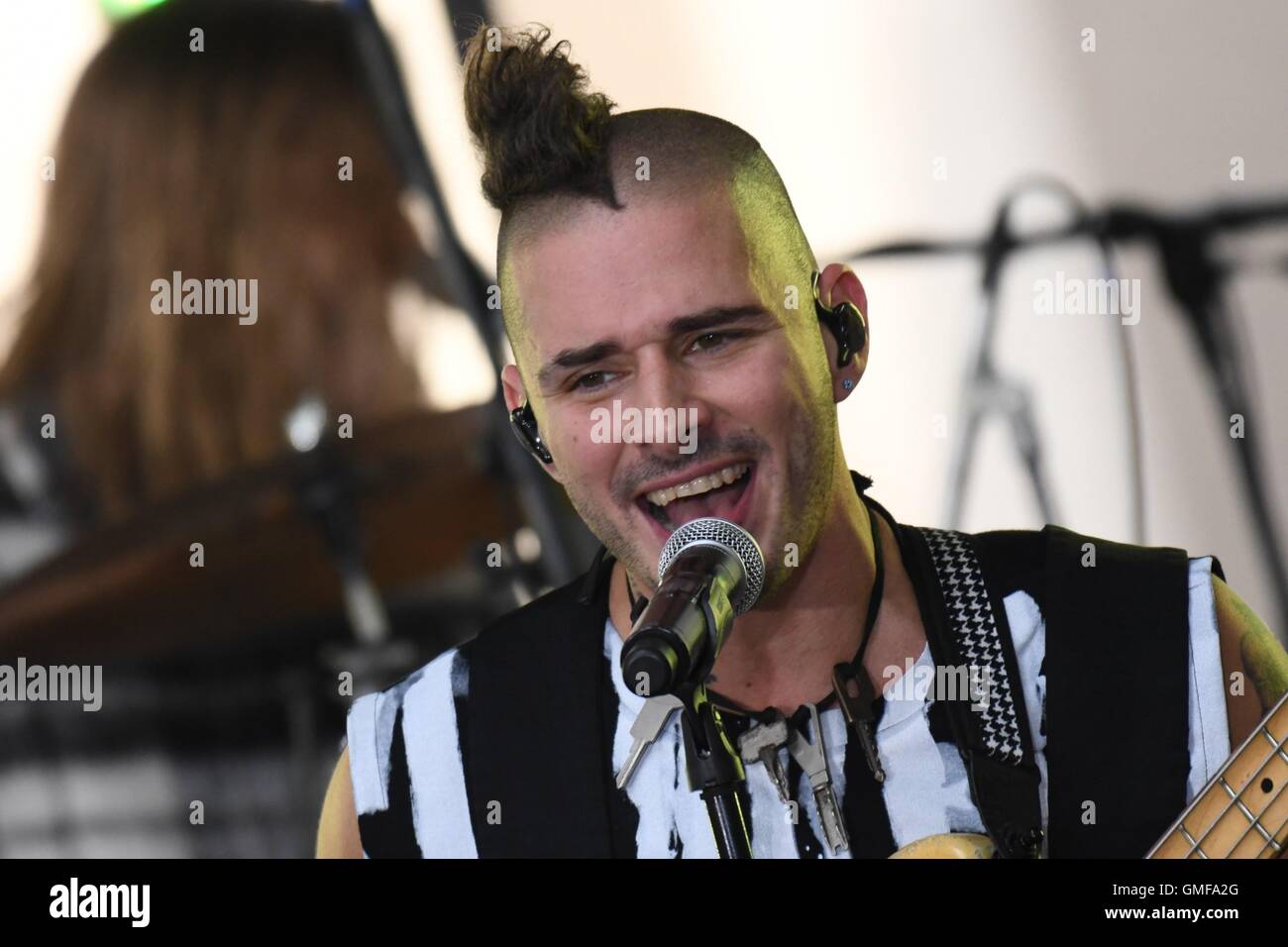 New York, NY, USA. 26th Aug, 2016. Cole Whittle on stage for NBC Today ...