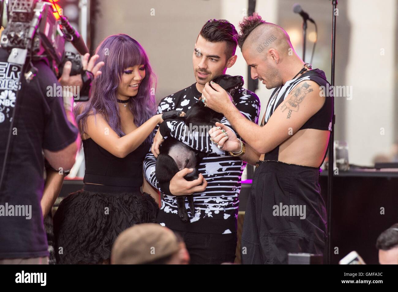 New York, NY, USA. 26th Aug, 2016. JinJoo Lee, Joe Jonas, Cole Whittle ...
