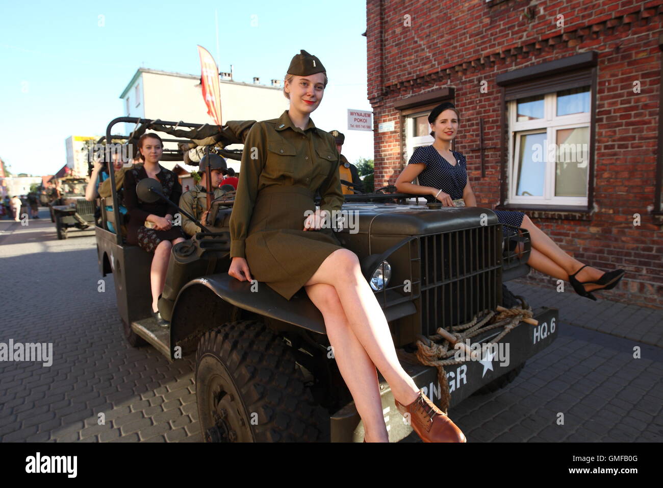 Hel, Poland. 26th August, 2016. Great parade of the historic vehiclels ...