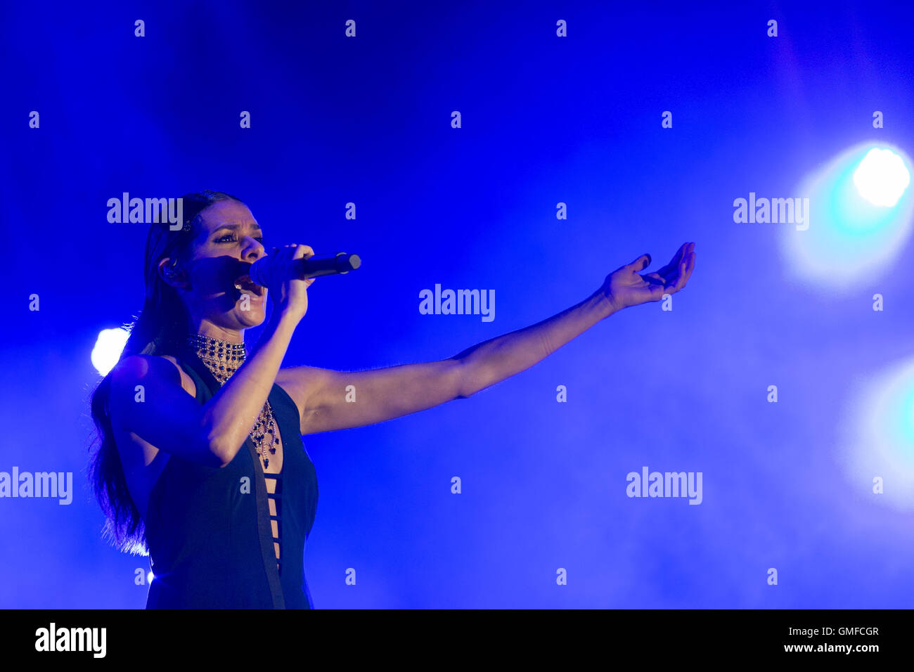 Cascais, Portugal. August 26, 2016. Cascais, Portugal. Fado singer ...