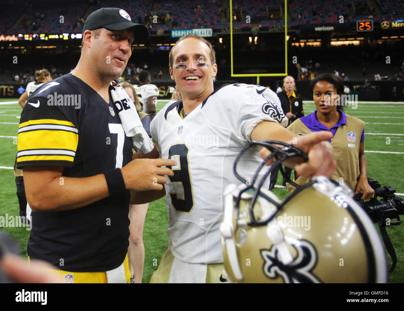 New Orleans, LOUISIANA, USA. 25th Aug, 2016. (left to right) Pittsburgh ...