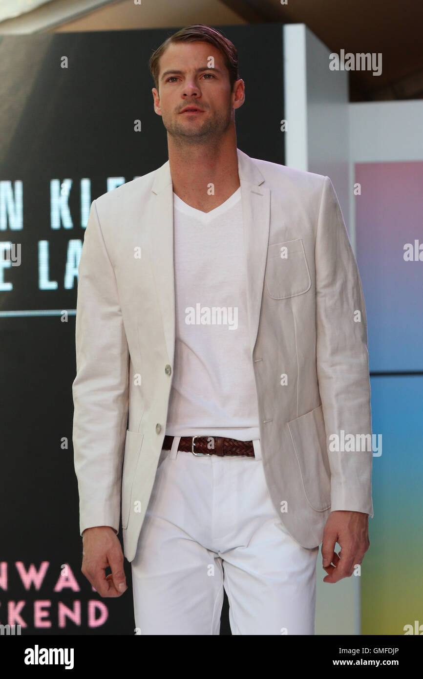 Sydney, Australia. 27th Aug, 2016. Models showcase designs at the Myer ...