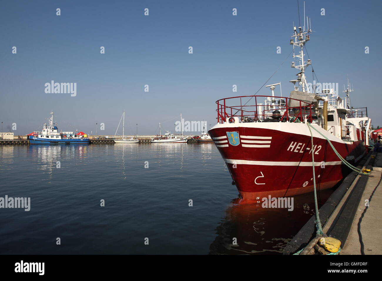 Hel, Poland 27th, August 2016 People enjoy hot and sunny weather in Hel ...