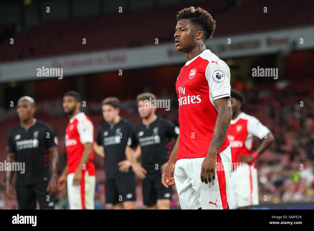 Emirates Stadium, North London 26 Aug 2016 - Arsenal's U23s Chuba Akpom ...