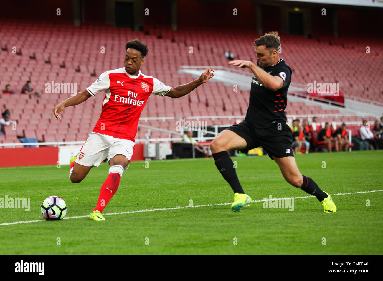 Emirates Stadium, London, UK. 26th Aug, 2016. Chuba of Arsenal U23s in ...