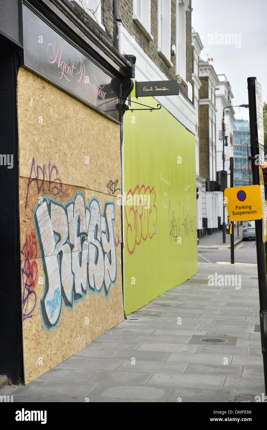 Westbourne Grove, Notting Hill, London, UK. 27th Aug, 2016. Properties ...