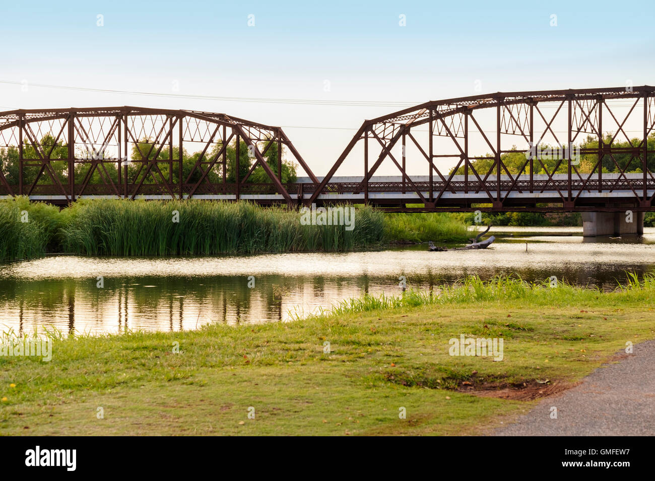 Overholser steel truss bridge hi-res stock photography and images - Alamy