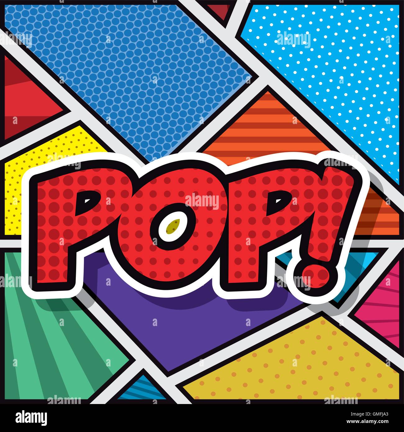 pop art background style poster Stock Vector Image & Art - Alamy