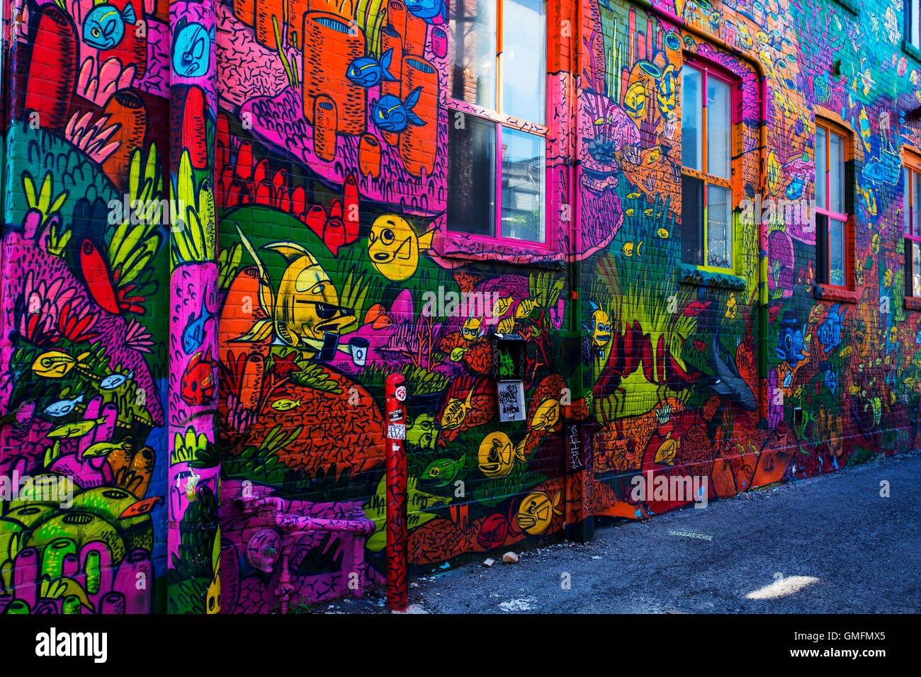 Graffiti alley fashion district Toronto Ontario Canada Stock Photo - Alamy