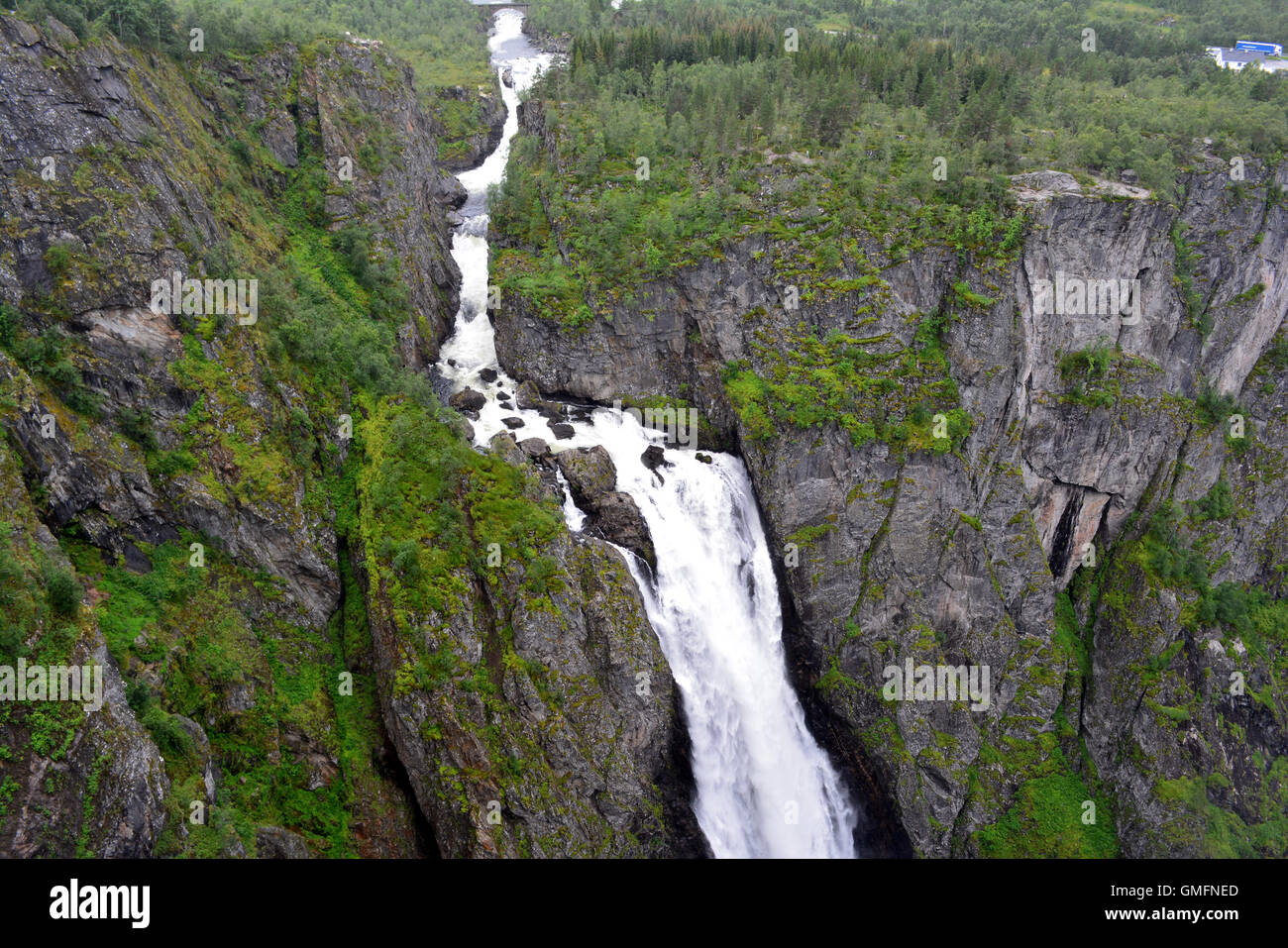 The Voringfossen waterfall in Norway Stock Photo - Alamy