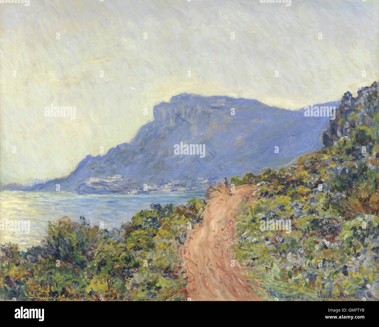 La Corniche near Monaco, Claude Monet, 1884. French painting, oil on ...