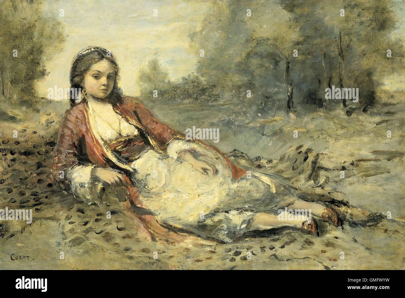 Reclining woman painting hi-res stock photography and images - Alamy