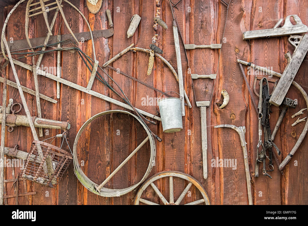 Vintage farming tools hi-res stock photography and images - Alamy