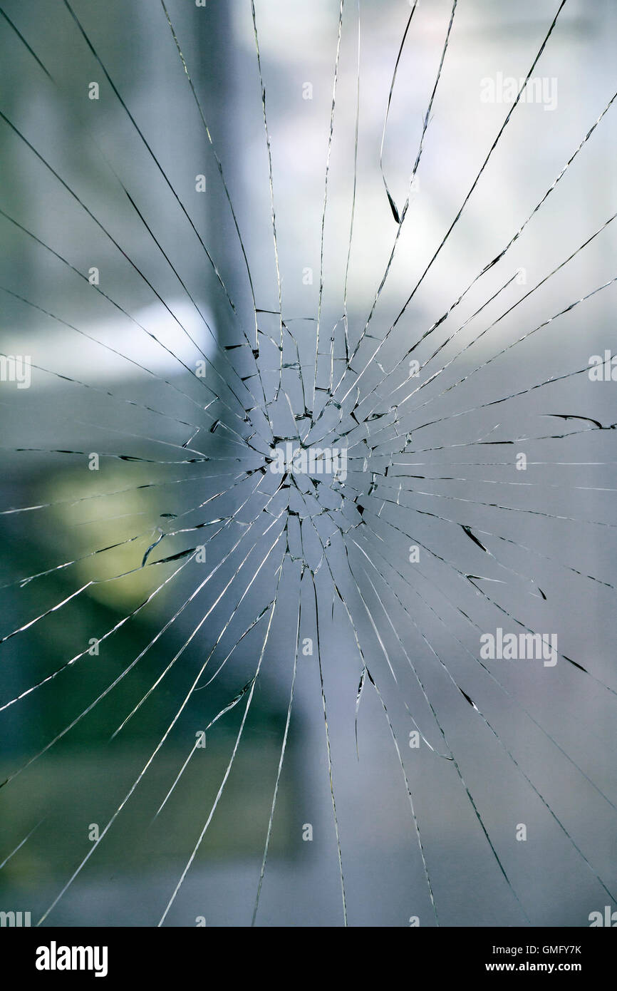 Cracked House Window