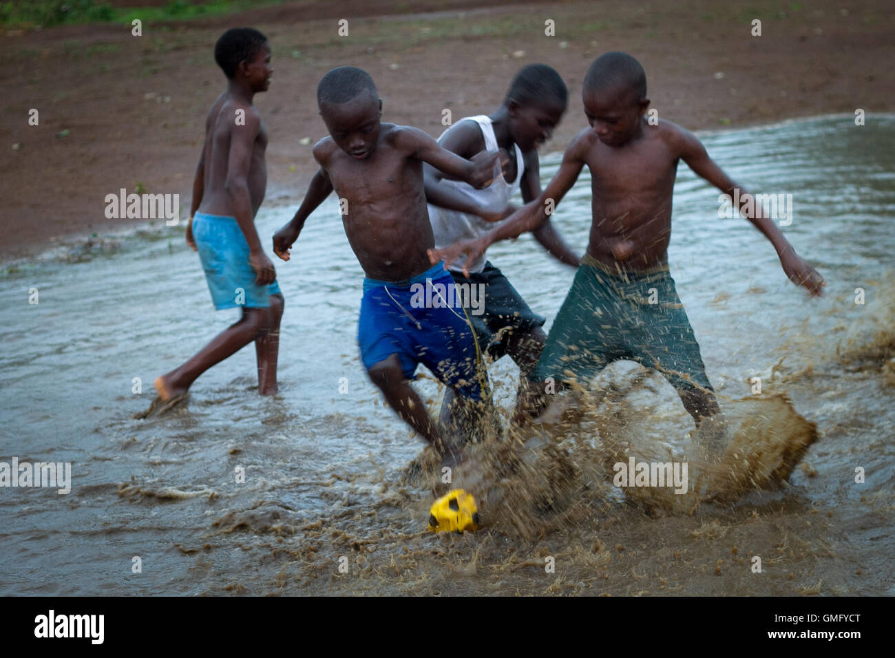 African Children Playing River High Resolution Stock Photography and ...