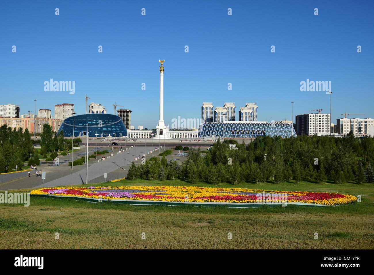 Independence Square in Astana, Kazakhstan Stock Photo - Alamy
