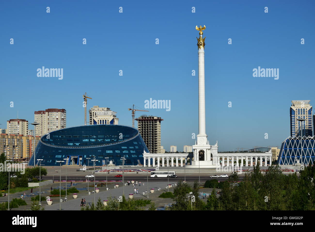 Independence Square in Astana, Kazakhstan Stock Photo - Alamy