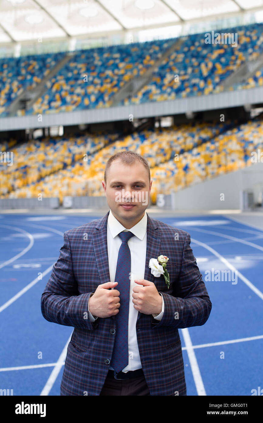 Wedding at football stadium High Resolution Stock Photography and ...