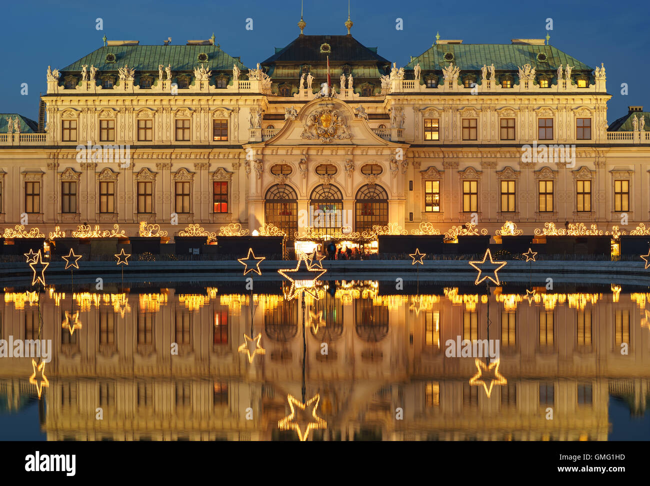Belvedere in Vienna Austria at Christmas time Stock Photo - Alamy